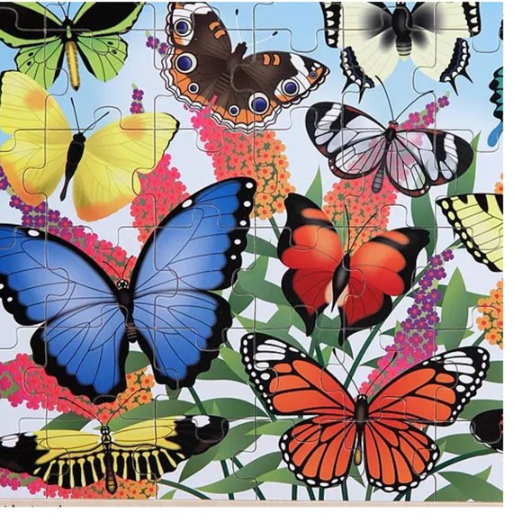 Melissa & Doug | Toys | Melissa Doug Butterfly Garden Wooden Jigsaw ...